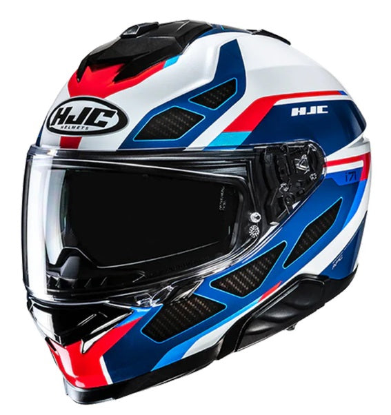 HJC I71 ZEST (MC21) WHITE-RED-BLUE HELMET – AH Helmets